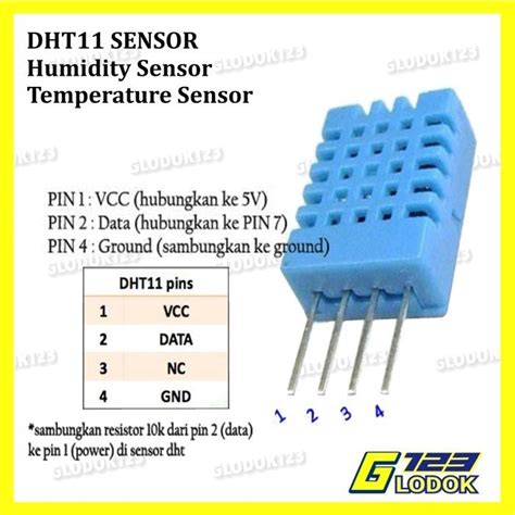 Jual Dht11 Dht 11 Temperature Humidity Sensor Suhu Kelembaban Modul Arduino Shopee Indonesia