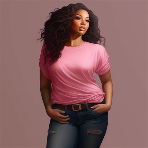 Premium Photo Proud And Confident Embracing Body Positivity Through Style