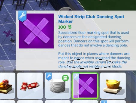 Suche Search Whicked Strip Club Dancing Spot Marker Request Find The Sims 4 LoversLab