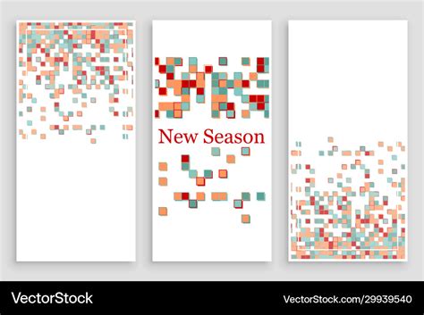 Abstract Various Colorful Header Set Collection Vector Image