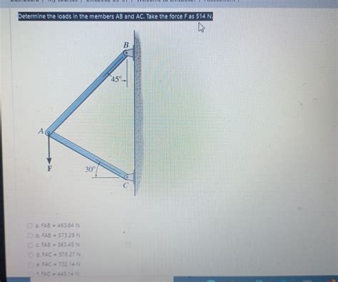 Solved If The Resultant Force Between The Two Forces Acting Chegg Com