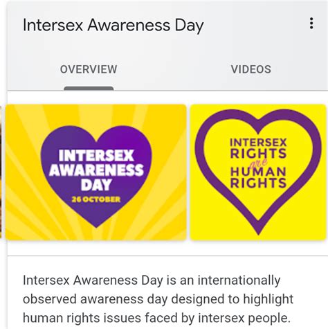 On Celebration Of Intersex Awareness Day October 26th Celebrities