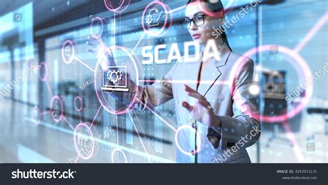 Scada Supervisory Control Data Acquisition Woman Stock Photo Shutterstock