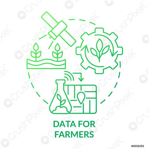 Data For Farmers Green Gradient Concept Icon Stock Vector 4936393 Crushpixel