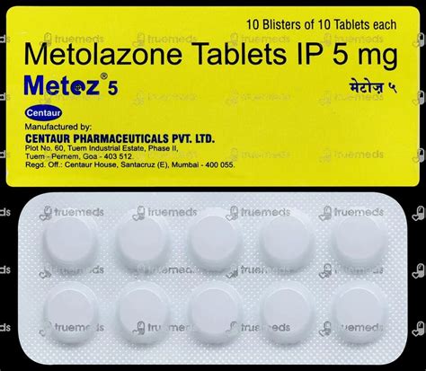 Metolazone Tablet 5mg At ₹ 345 Strip Metolazone Tablet In Nagpur Id 2855817229688