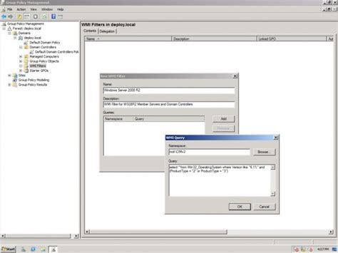 Фильтрация групповых политик с помощью Wmi фильтров Блог об операционных системах програмном