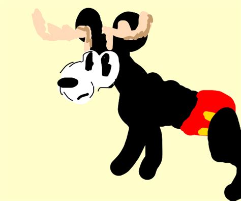 Mickey Mouse Solved A Rubiks Cube Drawception