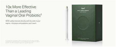 Seed Vs 01 Vaginal Synbiotic Prebiotic And Probiotic For