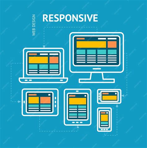 Premium Vector Responsive Web Design Concept Vector