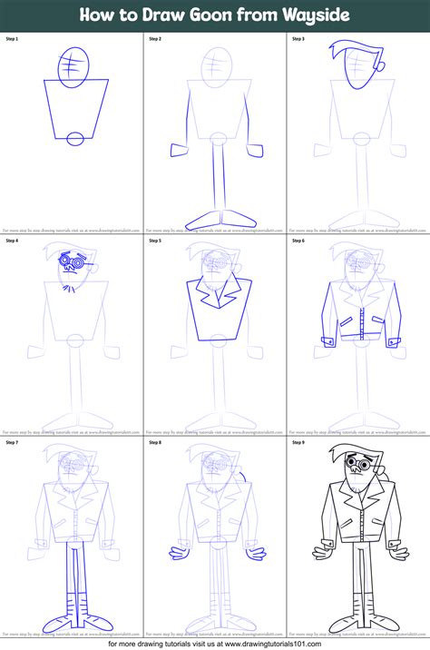 How To Draw Goon From Wayside Wayside Step By Step