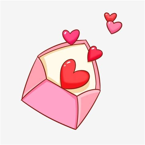 핑크 일러스트 편지 연애 빨간 사랑 편지 붉은 심장 사랑 Png 일러스트 및 Psd 이미지 무료 다운로드 Pngtree Clip Art Borders Cute