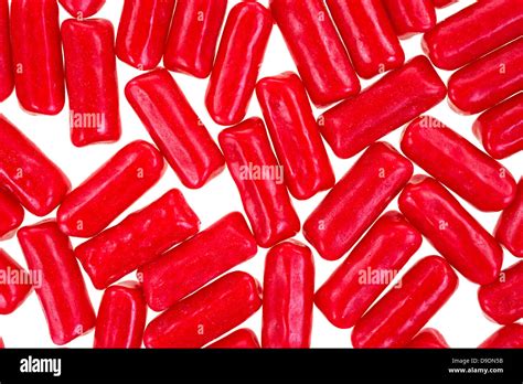 Several Pieces Of Hot And Spicy Red Chewing Gum Stock Photo Alamy