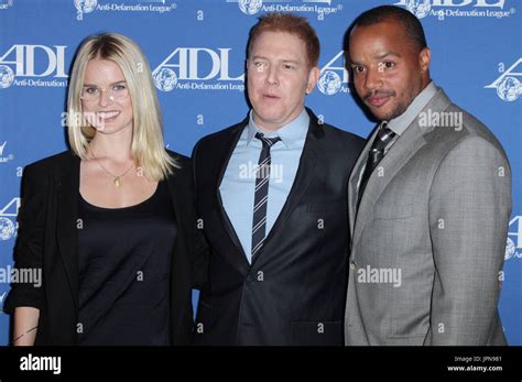 Alice Eve Ryan Kavanaugh And Donald Faison At The Anti Defamation League Entertainment Industry
