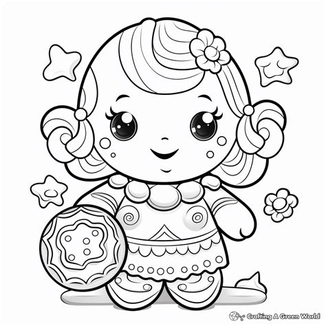 Printable Gingerbread Girl Coloring Pages 2025