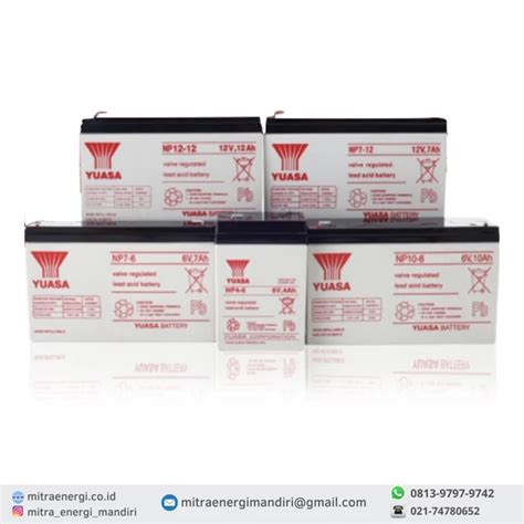 Jual Baterai YUASA NP Series 1 2Ah 100AH Semarang Mitra Energi Mandiri