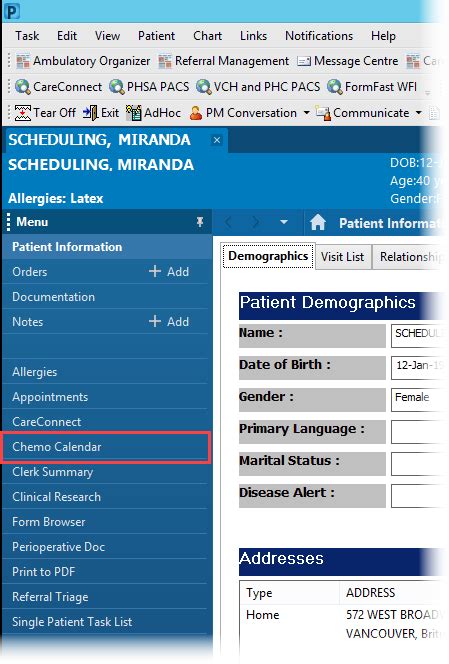 View Chemo Calendar For Systemic Therapy Scheduling Bc Cancer