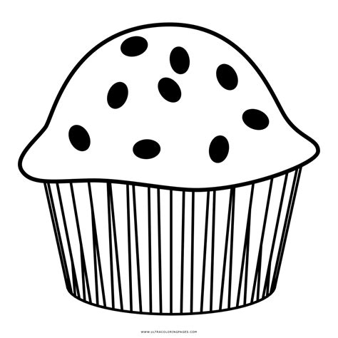 Muffin Coloring Pages Man Drawing Blueberry Clipart Colouring Muffins