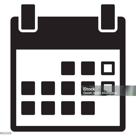 흰색에 대 한 세련 된 달력 아이콘 일정 날짜 이벤트 미리 알림 및 구성을 나타냅니다 앱 웹 디자인 및 프로젝트 관리를 계획하는 데 적합합니다 0명에 대한 스톡 벡터 아트