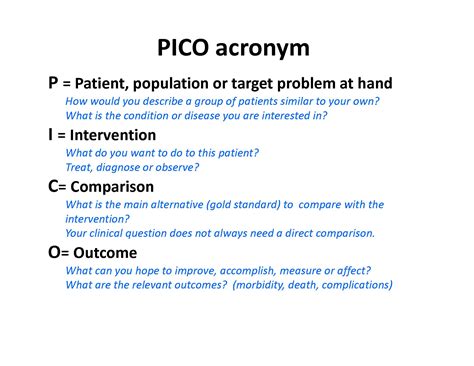 Examples Of Pico Research Questions Questpiya