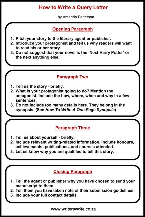 How To Write A Query Letter In 12 Easy Steps Writers Write