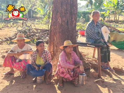 ဆားလင်းကြီးမြို့နယ်တွင် ရက်ရှည်စစ်ရှောင်စခန်း ၃ နေရာကို ထမင်းတစ်နပ်လှူဒ