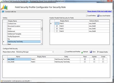 {tool} configure field level security for security roles in microsoft