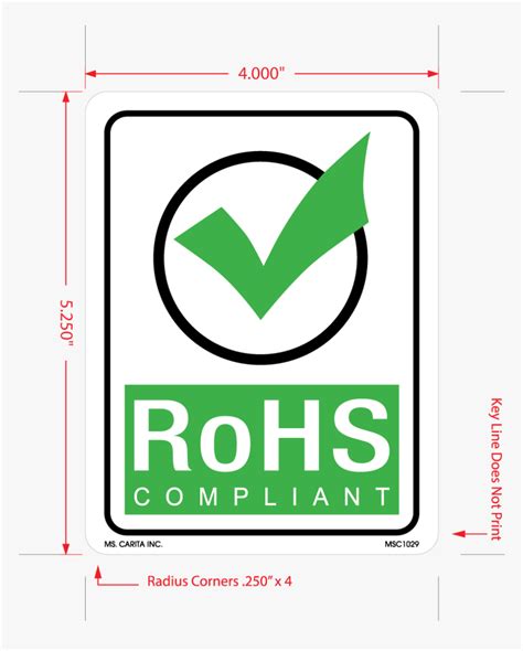 Rohs Compliant Labels With Check Mark Rohs Compliant Hd Png Download