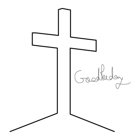 Cross Line Drawing Vector Art Icons And Graphics For Free Download