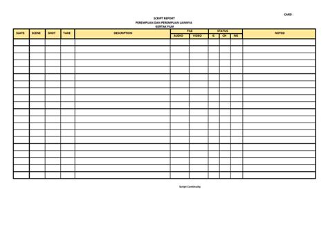Script Continuity Pdf