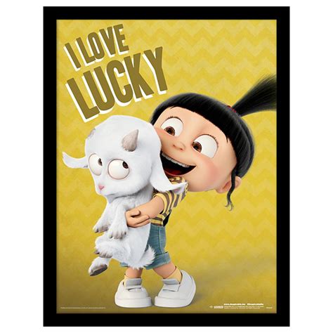 Despicable Me I Love Lucky Framed Print 30 X 40cm Fp11999p