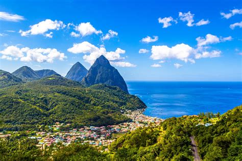 The Pitons St Lucia 4870x3247 Pitons St Lucia St Lucia Sea Photo