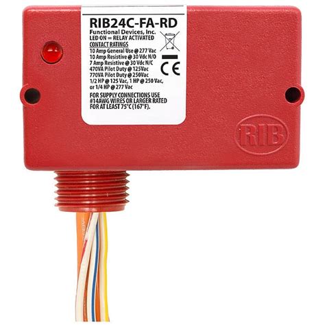 FUNCTIONAL DEVICES INC RIB Enclosed Relay 10A SPDT Polarized RIB24C FA RD Zoro