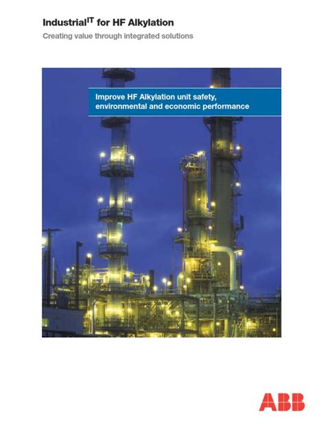 Hf Alkylation Solution Pdf Oil Refinery Chemical Process Engineering