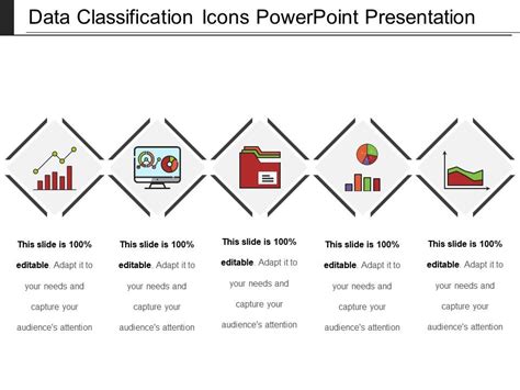 Data Classification Icons Powerpoint Presentation Powerpoint
