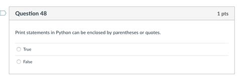 Solved Question 25 1 Pts The Str Function Converts Chegg Com
