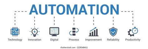Automation Technology Concept Vector Illustration Keywords Stock Vector