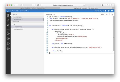 Create And Host Tvos Tvml Apps With Azure And Xamarin Xamarin Blog