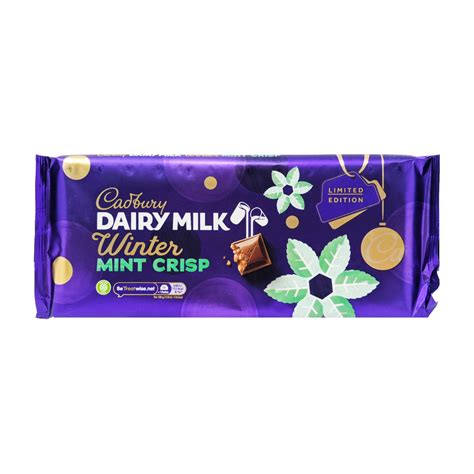 Cadbury Dairy Milk Winter Mint Crisp 360g Blightys British Store