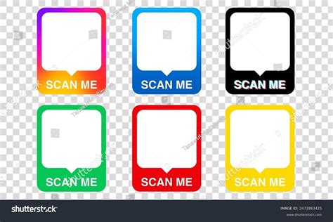 Set Qr Code Frame Qr Code Stock Illustration 2472863425 Shutterstock
