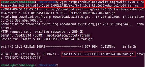 how to install swift on ubuntu 24 04 greenwebpage community