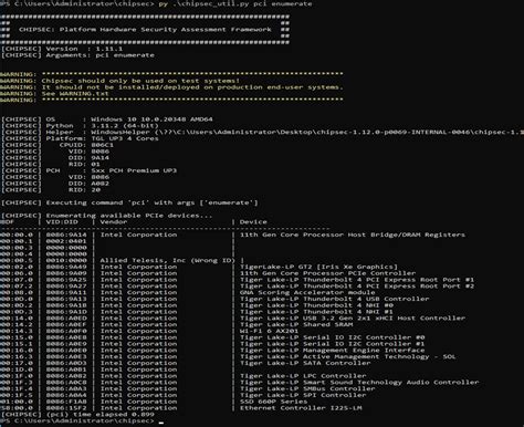 Windows Installation — Chipsec Documentation