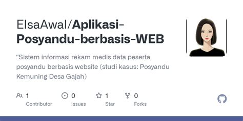 GitHub ElsaAwal Aplikasi Posyandu Berbasis WEB Sistem Informasi Rekam Medis Data Peserta