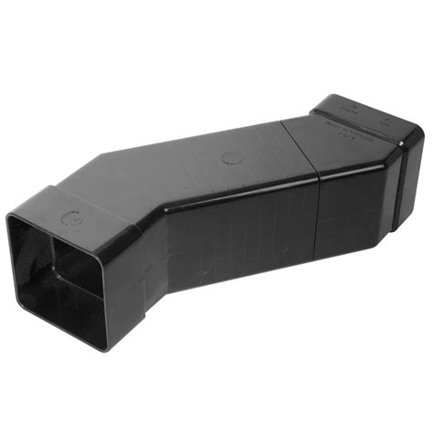 Eurocell Gutter Variable Square Offset Bend 65mm Black