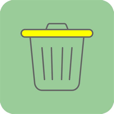 Delete Filled Yellow Icon Vector Art At Vecteezy