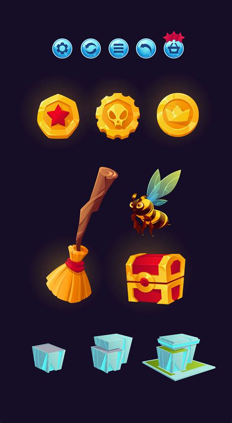 Game Interface Elements Images Behance