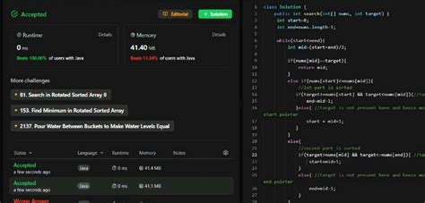 Leetcode Challenge Search In Rotated Sorted Array Soumyadip Roy