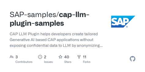 Github Sap Samplescap Llm Plugin Samples Cap Llm Plugin Helps