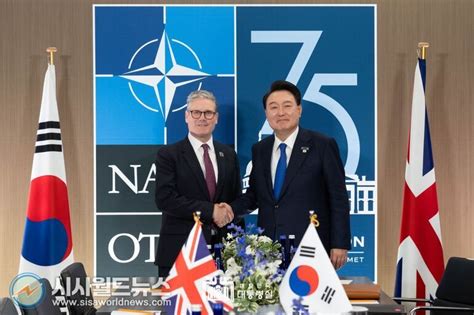 윤대통령 Nato 영국 총리 정상회담 Fta개선원전청정에너지ai 등 협력시사월드뉴스
