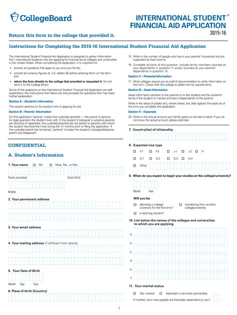 Printable Fafsa Form