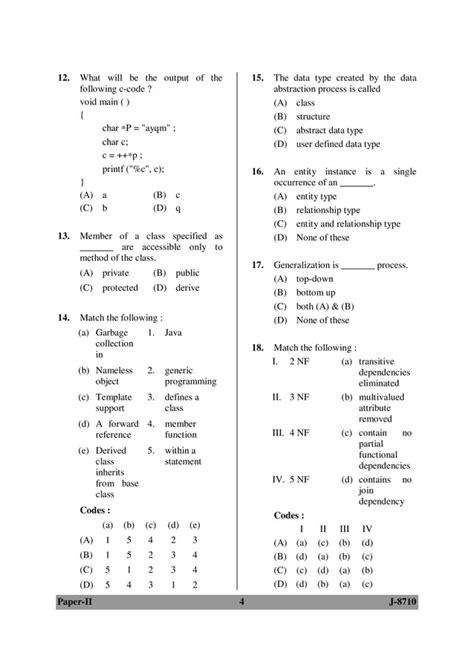 Ugc Net Computer Science June 2010 Paper Ii Pdf